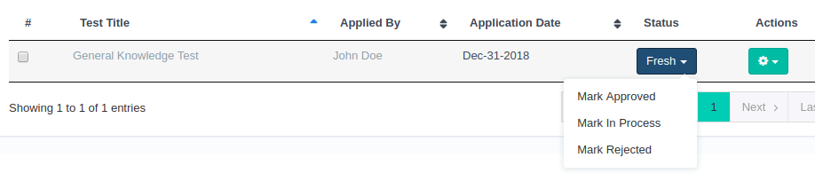 How to see the 'Test Applications' in the SmartOAS system?
